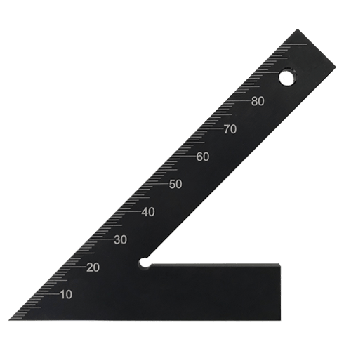 Acute angle square 45° without back, aluminium HRC 63
