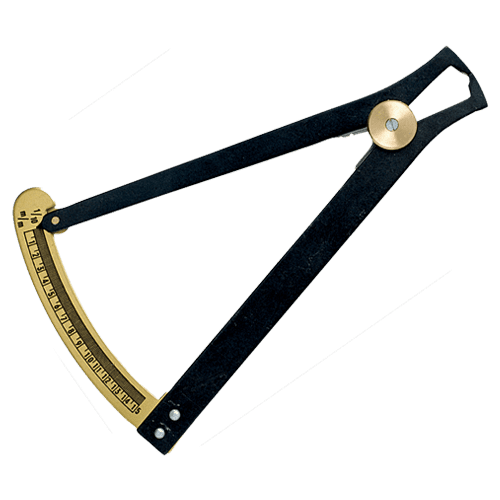 Precision spring gauge with brass scale, type 8295