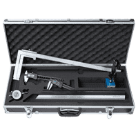 Measuring tool set and brake disc inspection set