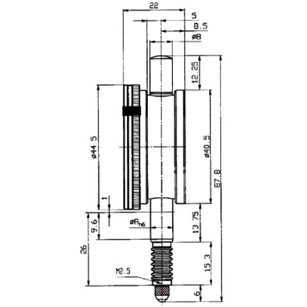 Analog Messuhr öl und wasserdicht DIN 878, Typ 637