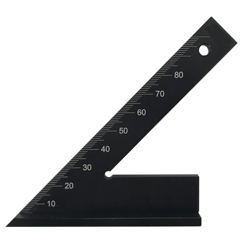 Spitzwinkel 45° mit Anschlag, DIN 875/1 aus Aluminium HRC 63