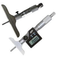 Analog and digital depth micrometer