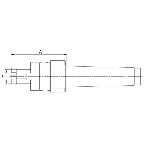 Combination shell mill adaptor with MT, DIN 228