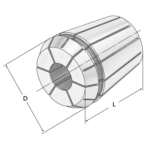 Mega precision collet ER 16 (426E) DIN 6499-B (ISO 15488 B)
