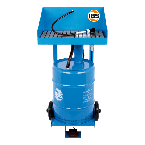 IBS parts cleaning device type F, mobile like sack barrow