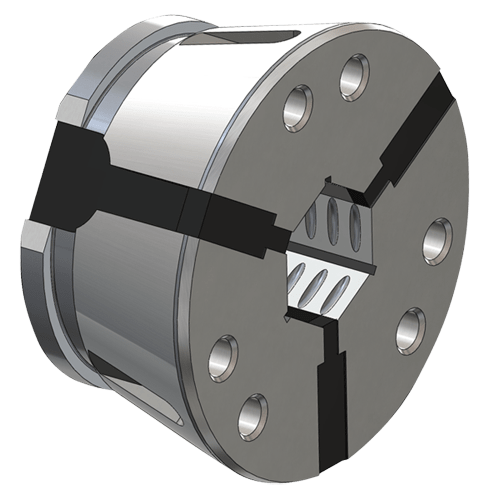 Clamping head SK 65 hexagon, axial grooved without nose