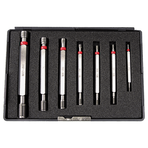 Gewindelehrdorn Satz DIN 13, ISO Regelgewinde