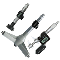 Digital inside micrometers, in 2 and 3 point design