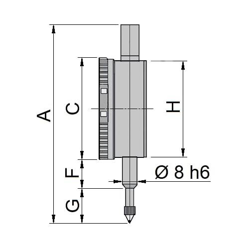 Digitale Messuhr mit Absolut Messsystem, Typ 6087